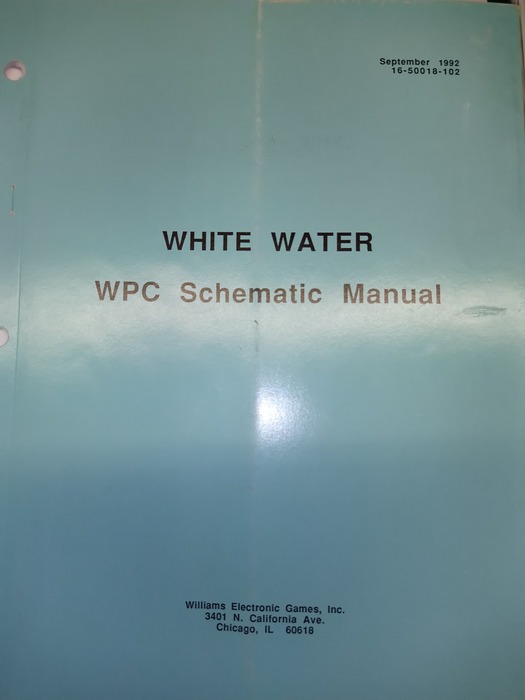 Williams White Water WPC Schematic Manual