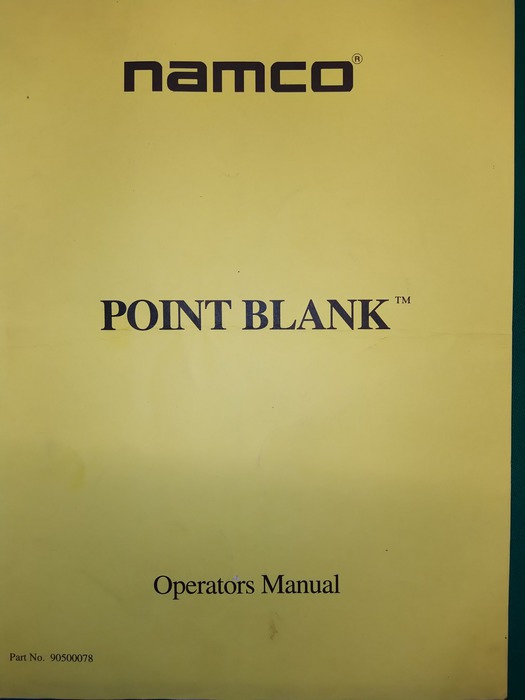 Namco Point Blank Operators Manual